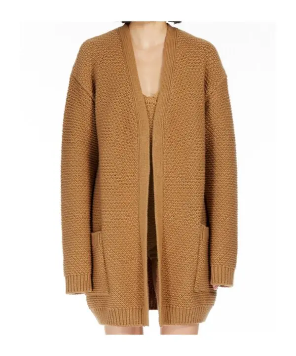 Max Mara Open-front Knitted Cardigan