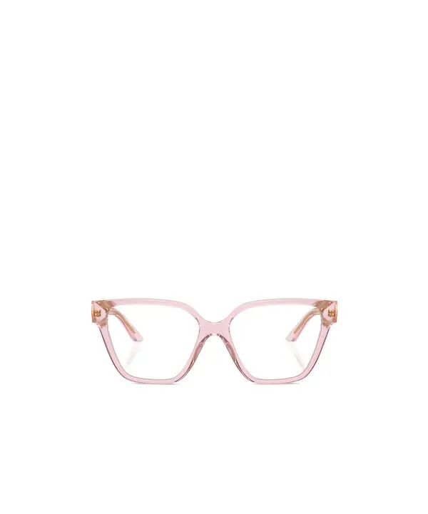 Versace Geometric Frame Eyeglasses - Pink