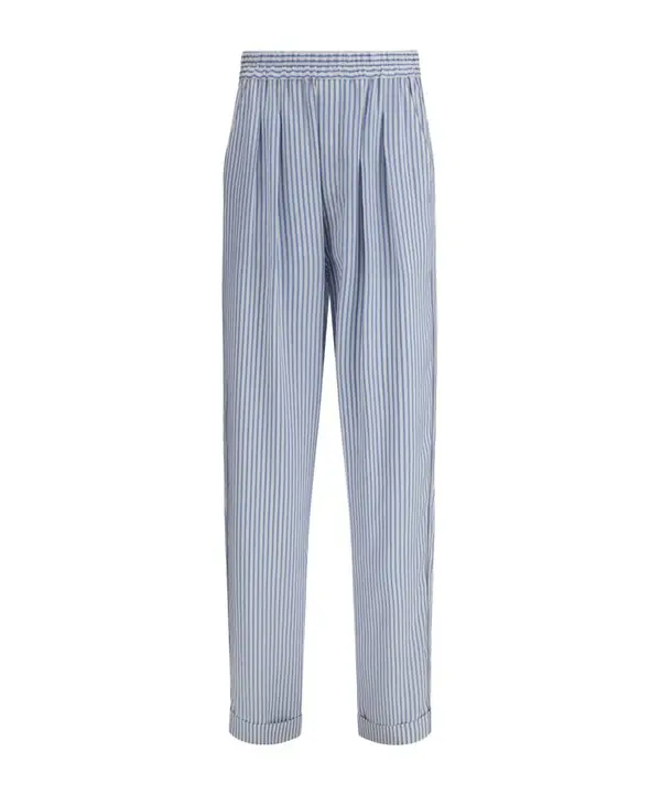 TOM FORD Striped Turn-up Hem Trousers