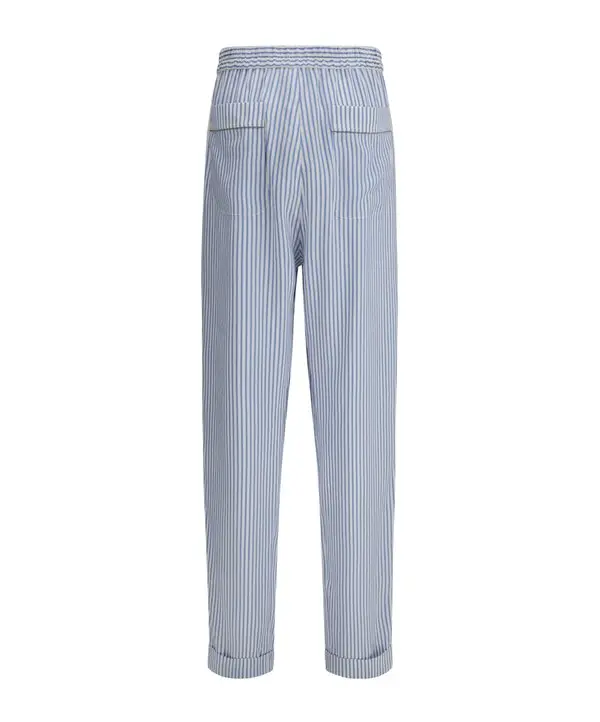 TOM FORD Striped Turn-up Hem Trousers