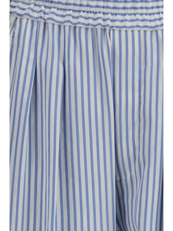TOM FORD Striped Turn-up Hem Trousers
