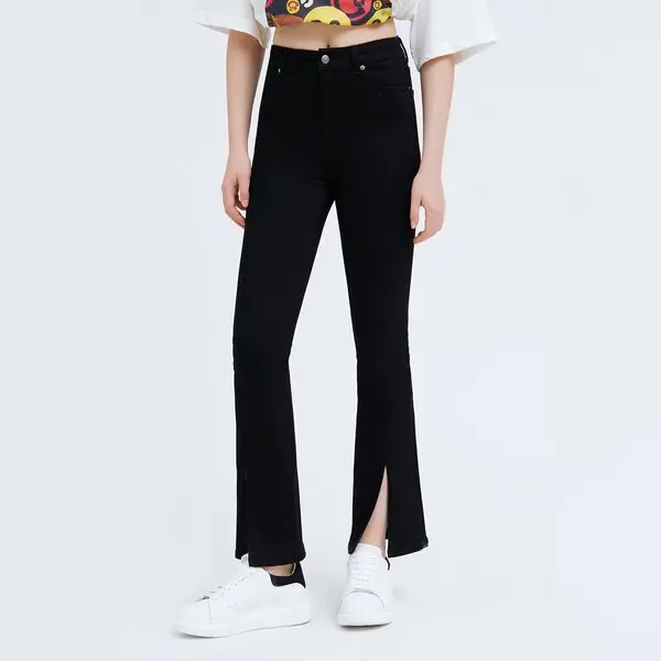 LIUREGALI Split Hem Jeans
