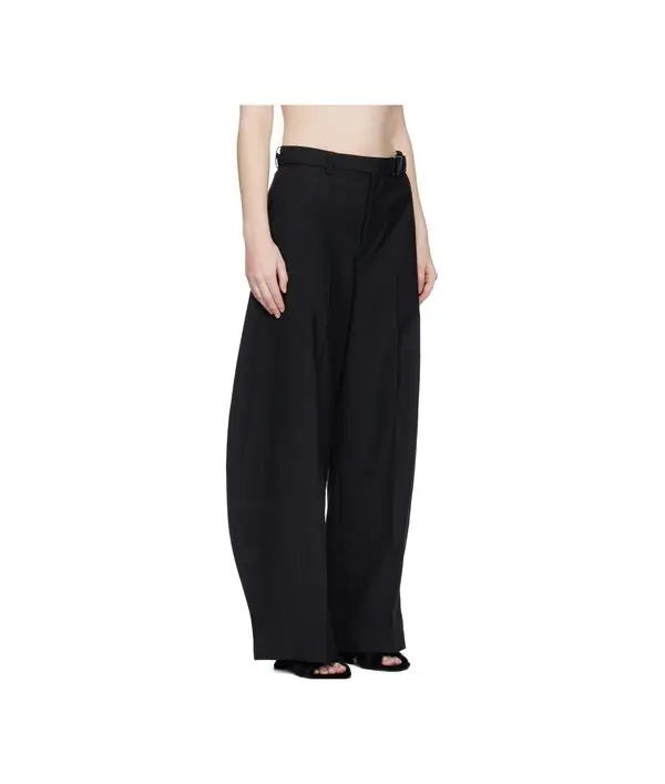 Sacai Belted Wide-leg Trousers