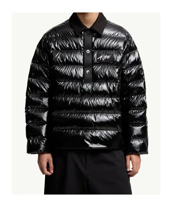 Moncler Long-sleeved Quilted Down Jacket With Logo
