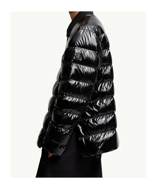 Moncler Long-sleeved Quilted Down Jacket With Logo