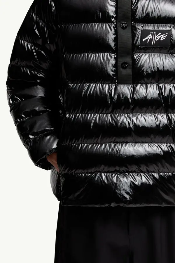 Moncler Long-sleeved Quilted Down Jacket With Logo