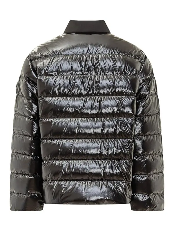 Moncler Long-sleeved Quilted Down Jacket With Logo