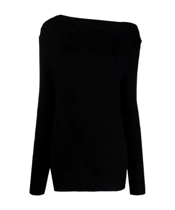 ANN DEMEULEMEESTER Asymmetrical Wool Jumper