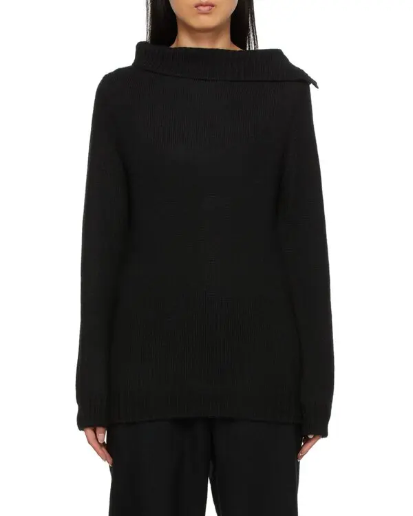 ANN DEMEULEMEESTER Asymmetrical Wool Jumper