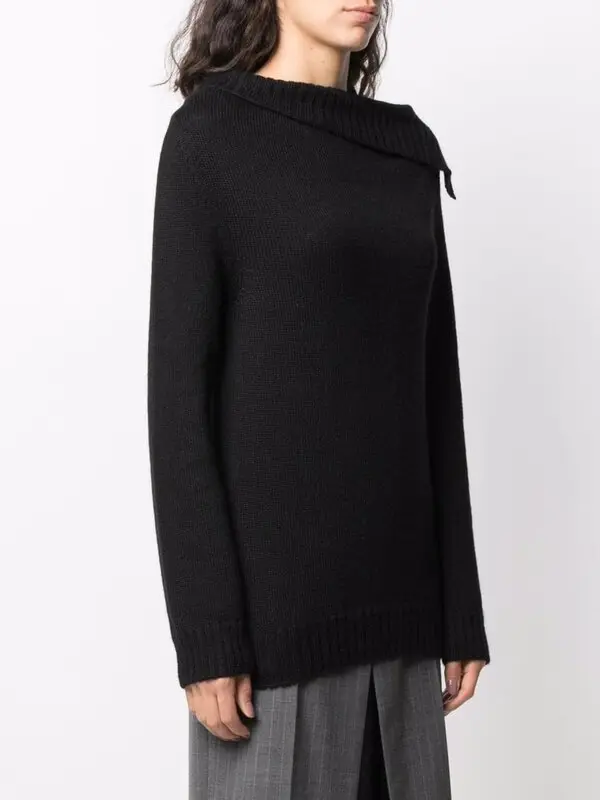 ANN DEMEULEMEESTER Asymmetrical Wool Jumper
