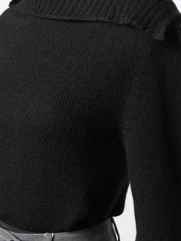 ANN DEMEULEMEESTER Asymmetrical Wool Jumper