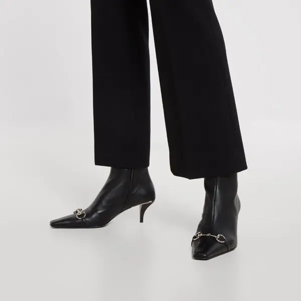 Gucci Vittoria Ankle Boots With Horsebit Detail
