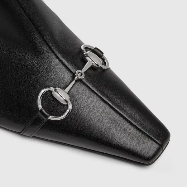 Gucci Vittoria Ankle Boots With Horsebit Detail