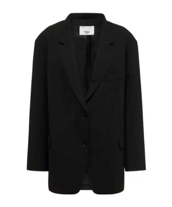 THE FRANKIE SHOP Long Sleeve Suit Jacket With Horn Buttons
