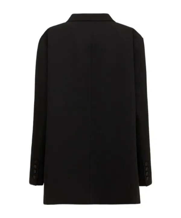 THE FRANKIE SHOP Long Sleeve Suit Jacket With Horn Buttons