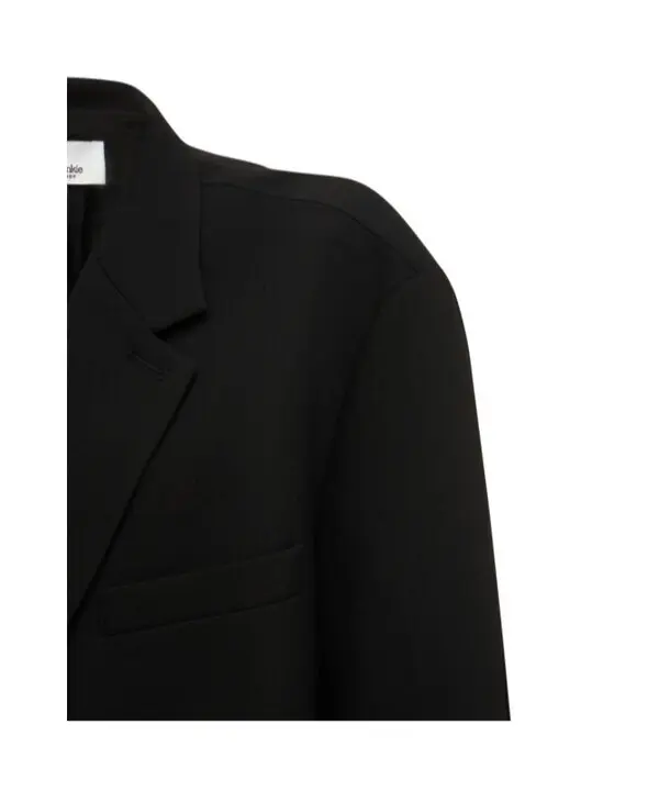 THE FRANKIE SHOP Long Sleeve Suit Jacket With Horn Buttons