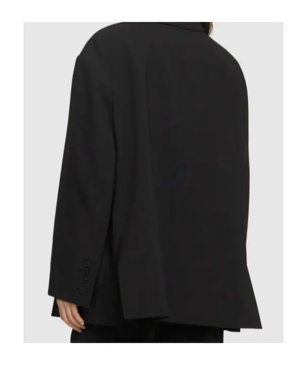 THE FRANKIE SHOP Long Sleeve Suit Jacket With Horn Buttons
