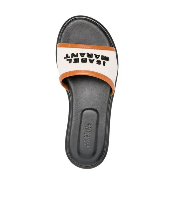 Isabel Marant Étoile Open-toe Slides With Logo Detailing