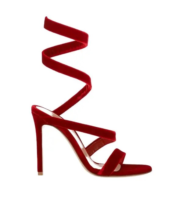 GIANVITO ROSSI Spiral Strap Stiletto Sandals
