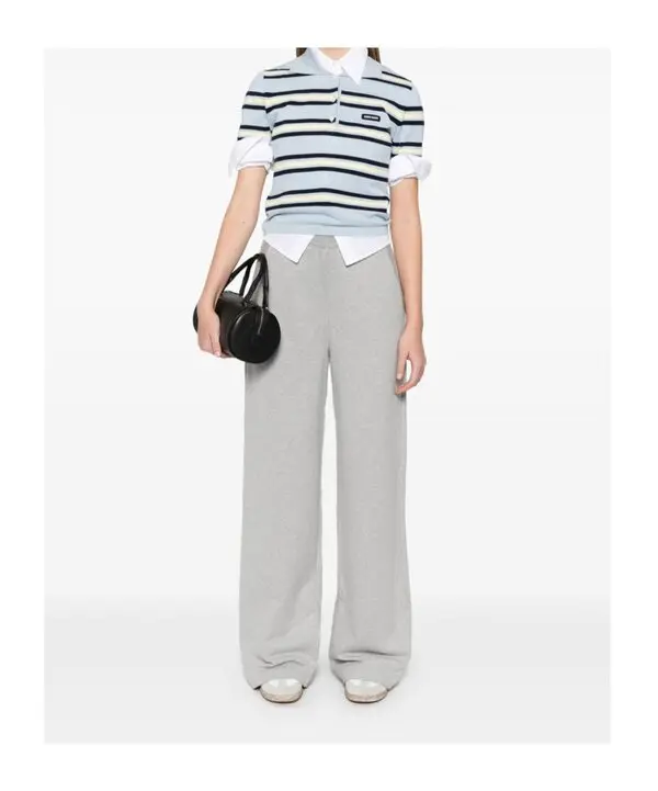 Miu Miu Elasticated Waistband Straight Leg Trousers