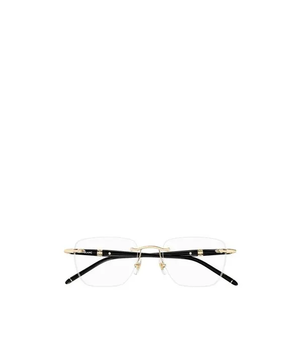 Montblanc Rimless Rectangular Eyeglasses - Black