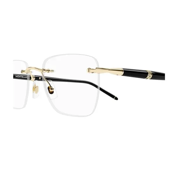 Montblanc Rimless Rectangular Eyeglasses - Black