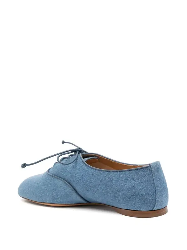 Gabriela Hearst Lace-up Square Toe Flats