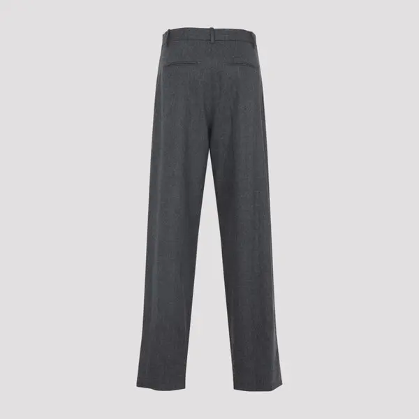 Khaite Pleated Straight-leg Trousers