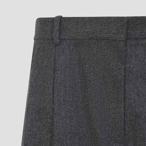 Khaite Pleated Straight-leg Trousers