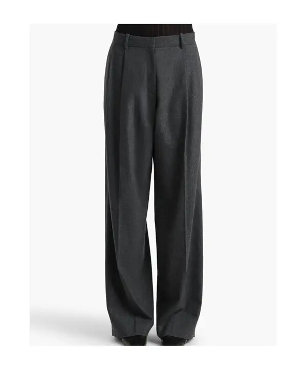 Khaite Pleated Straight-leg Trousers