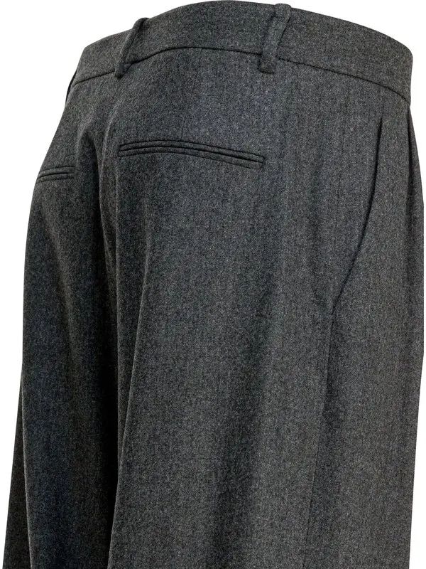Khaite Pleated Straight-leg Trousers