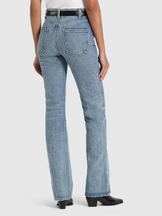 NILI LOTAN High Waist Denim Trousers