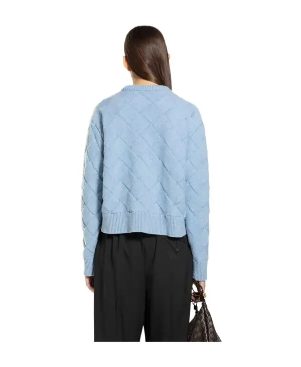 Bottega Veneta Intrecciato Quilted Crewneck Jumper
