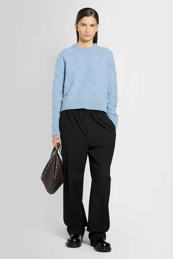Bottega Veneta Intrecciato Quilted Crewneck Jumper