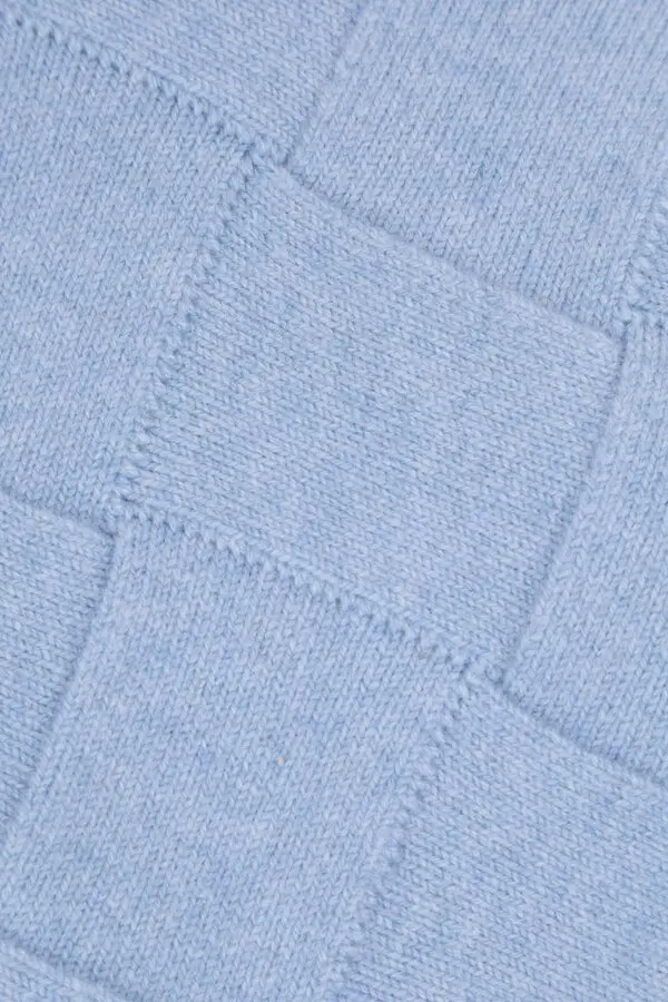 Bottega Veneta Intrecciato Quilted Crewneck Jumper - Blue