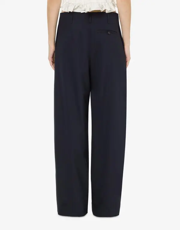 Philosophy Di Lorenzo Serafini Belted Wool Tailored Trousers