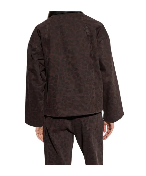 RAG  BONE Rag & Bone Leopard Print Collar Jacket