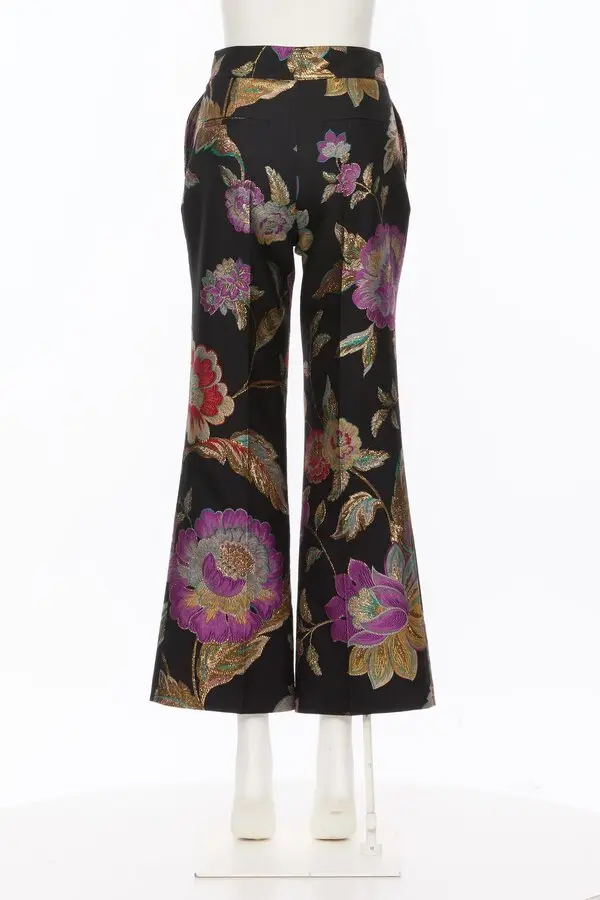 Valentino Garavani Jacquard Floral Trousers