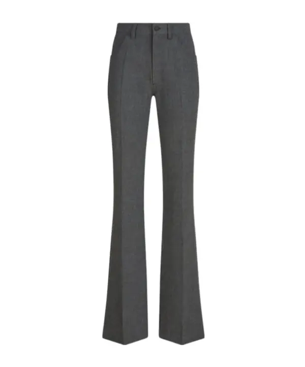 Attico The Pressed Creased Trousers - Black
