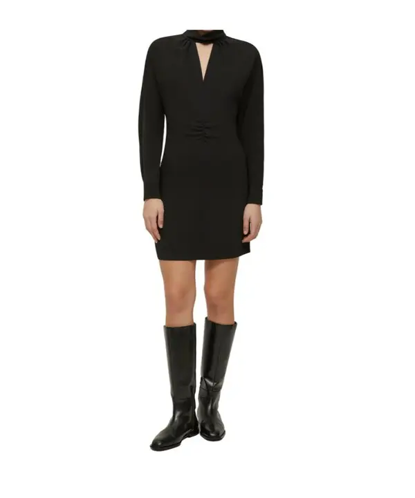 PENNYBLACK Long Sleeve Round Neck Dress