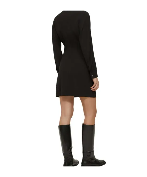 PENNYBLACK Long Sleeve Round Neck Dress