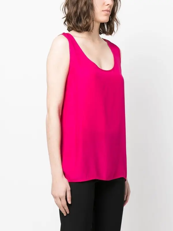 P.a.r.o.s.h Round Neck Sleeveless Vest - Pink