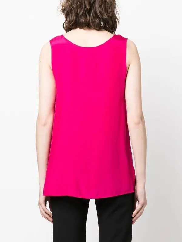 P.a.r.o.s.h Round Neck Sleeveless Vest - Pink