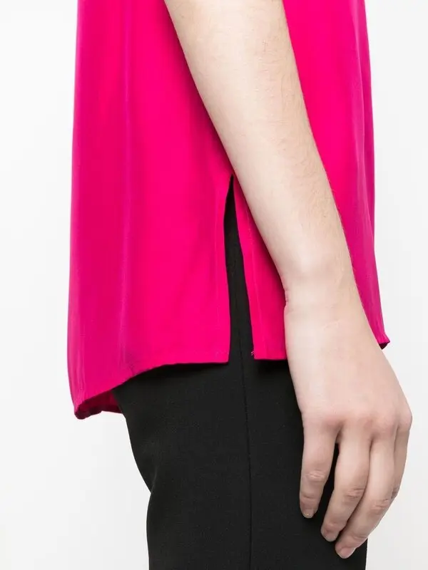 P.a.r.o.s.h Round Neck Sleeveless Vest - Pink