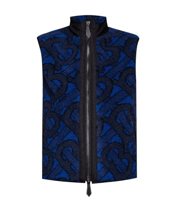 Burberry Jacquard Logo Fleece Gilet