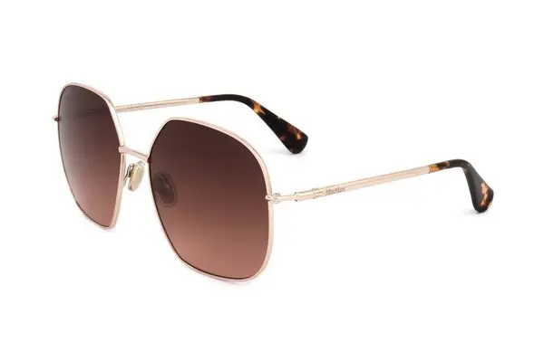 Max Mara Full Frame Sunglasses With Tinted Lenses - Red