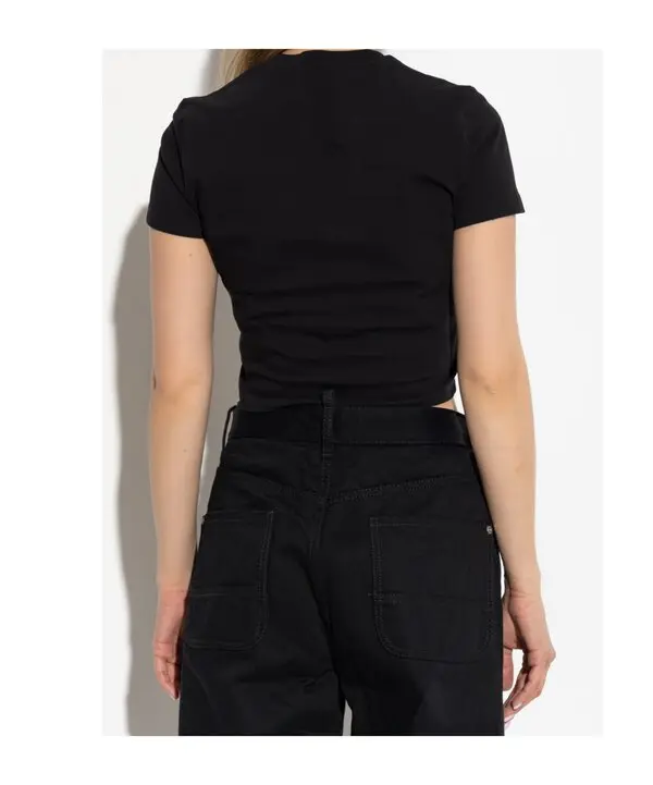 Dsquared2 Cropped Crewneck T-shirt - Black
