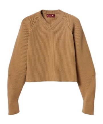 Gucci V-neck Ribbed-knit Sweater
