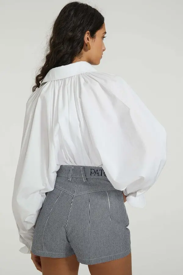 PATOU Long Sleeved Gathered Blouse