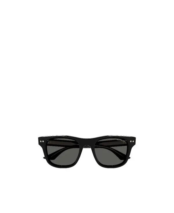 Montblanc Eyewear Rectangular Frame Sunglasses - Black